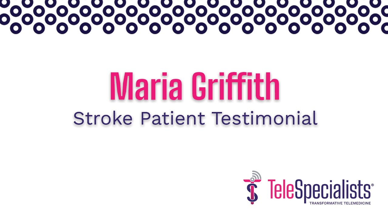 Maria Griffith Stroke Patient Testimonial - YouTube