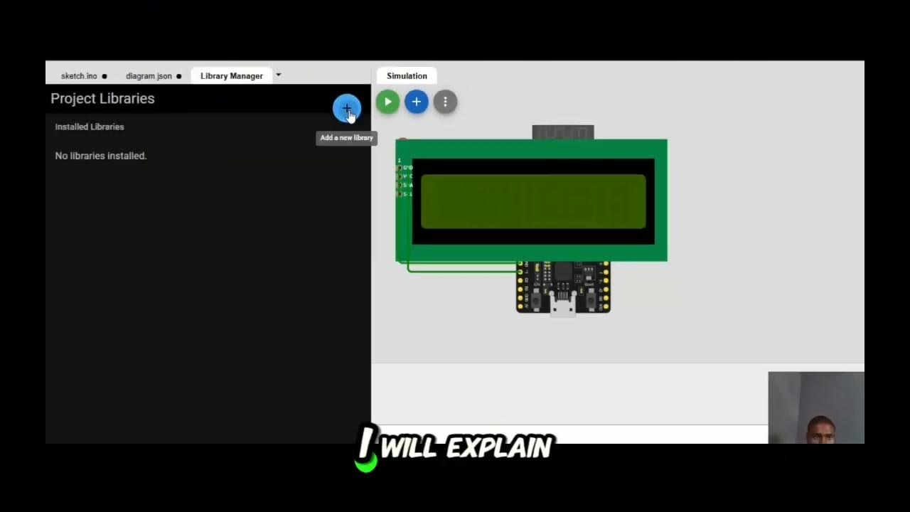 ESP32 LED Blinking with LCD Display | Wokwi Simulation - YouTube