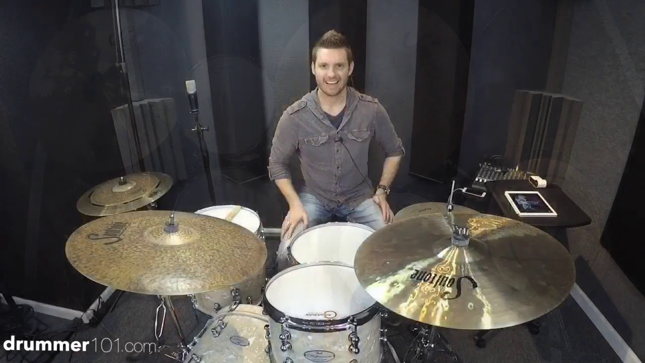 Laid back triplet drum fill lesson - YouTube