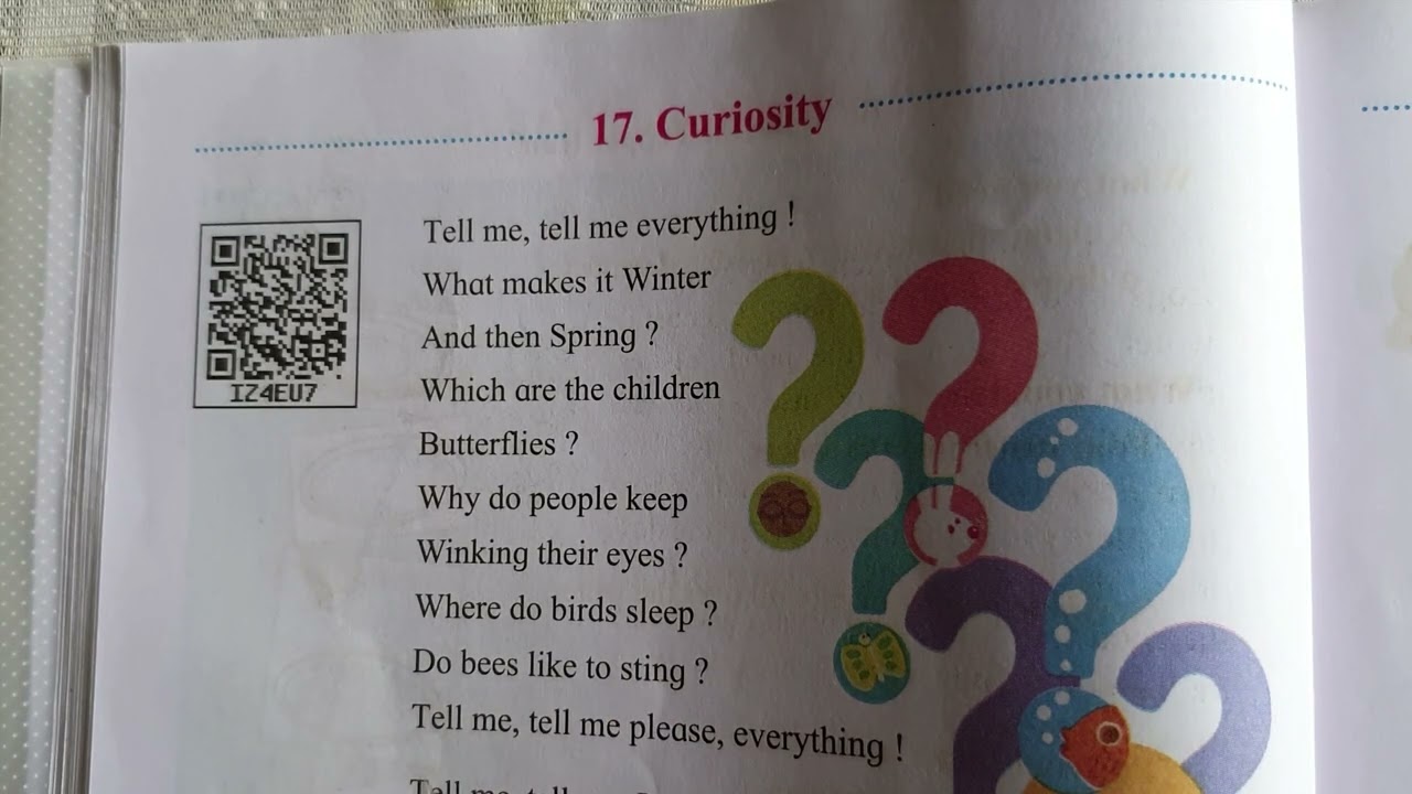 Read and learn with me 3rd standard poem "Curiosity". - YouTube