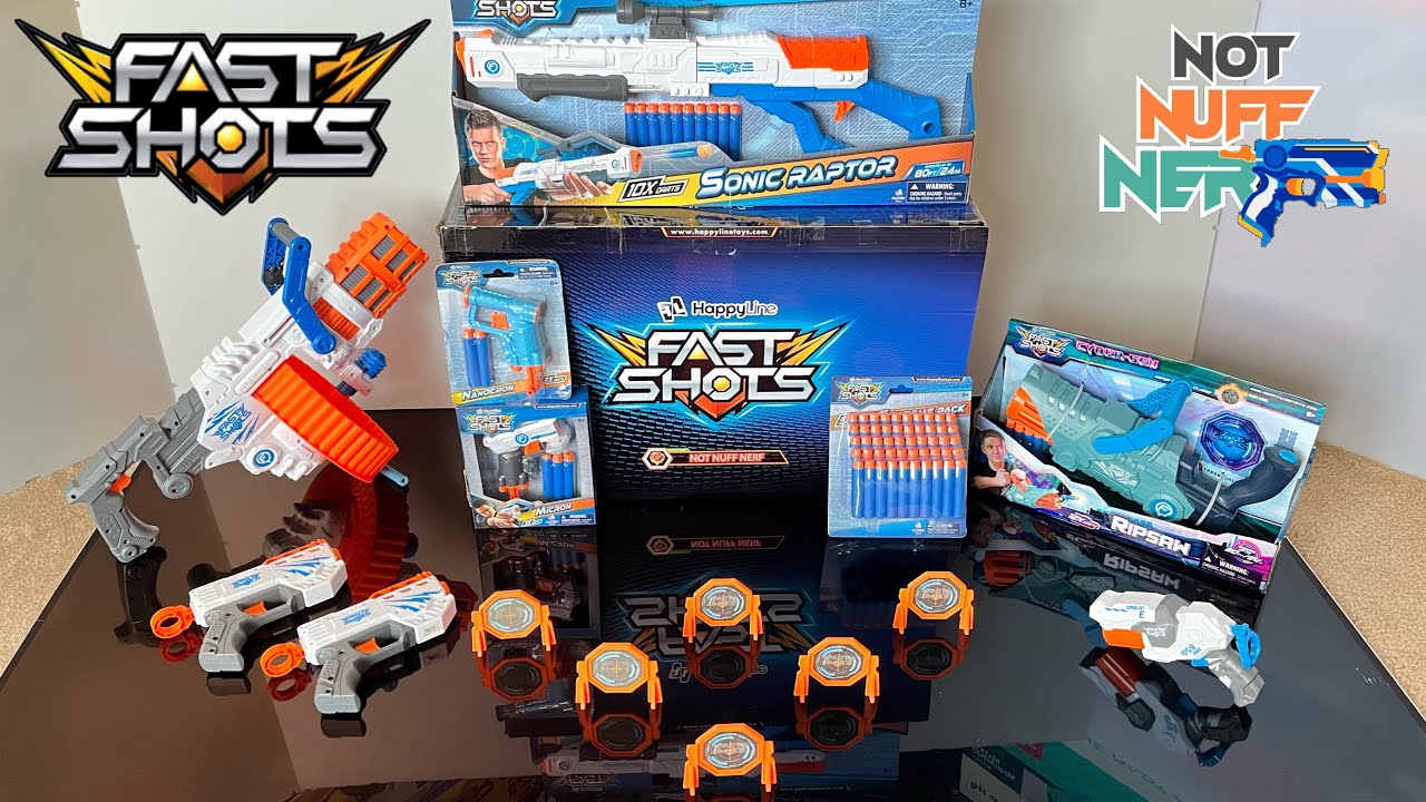 Introducing Fast Shots™ Blasters by Happy Line Toys® | Overview - YouTube