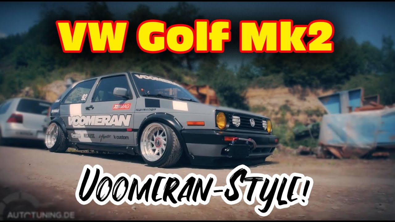 VW Golf Mk2 im Voomeran-Style @ DIGGIN DEEP | AUTOTUNING.DE [HD] - YouTube