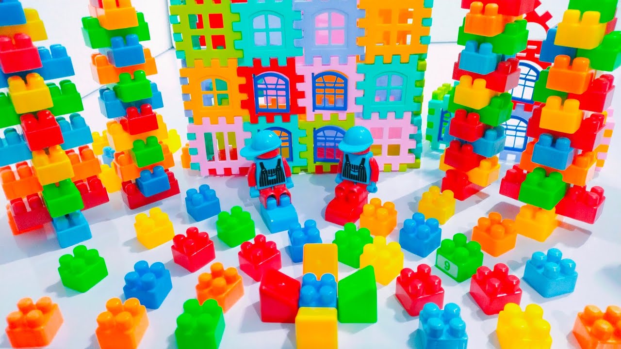 satisfying building blocks ASMR vedio | marble station movie maker ...