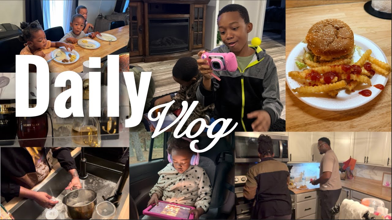a daily vlog+ cooking+ kid workouts+ home cooked meal+ more| CleoshaaaJ ...