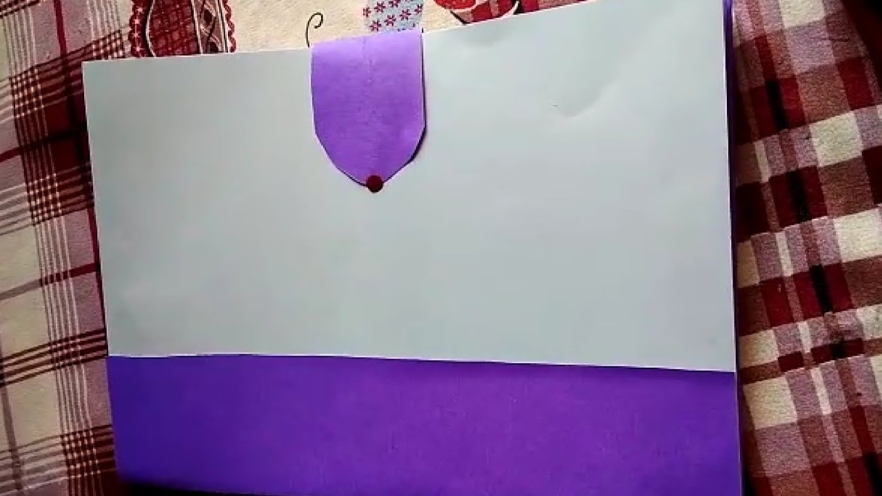 Easy file folder : Homemade with newspaper - YouTube
