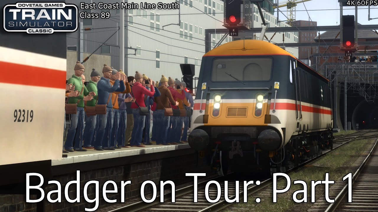 Badger on Tour: Part 1 - East Coast Main Line South - Class 89 - Train ...