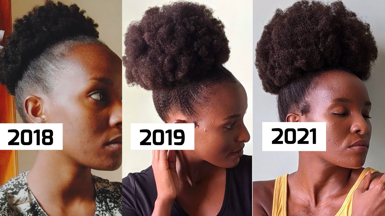 Best way to GROW & RETAIN LENGTH w/High Puff Styles On Natural Hair ...