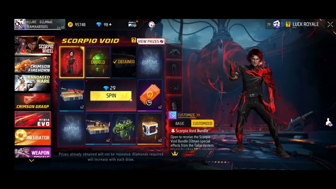OMG 🤯🥀 NEW SCORPIO VOID BUNDLE IN FREE FIRE 🔥 - YouTube