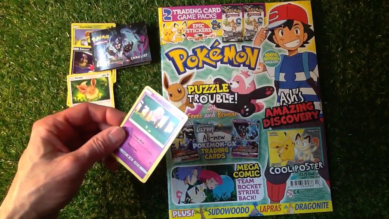 Pokemon Official Magazine Issue 13 Review + Sun and Moon Prizm Cards ...