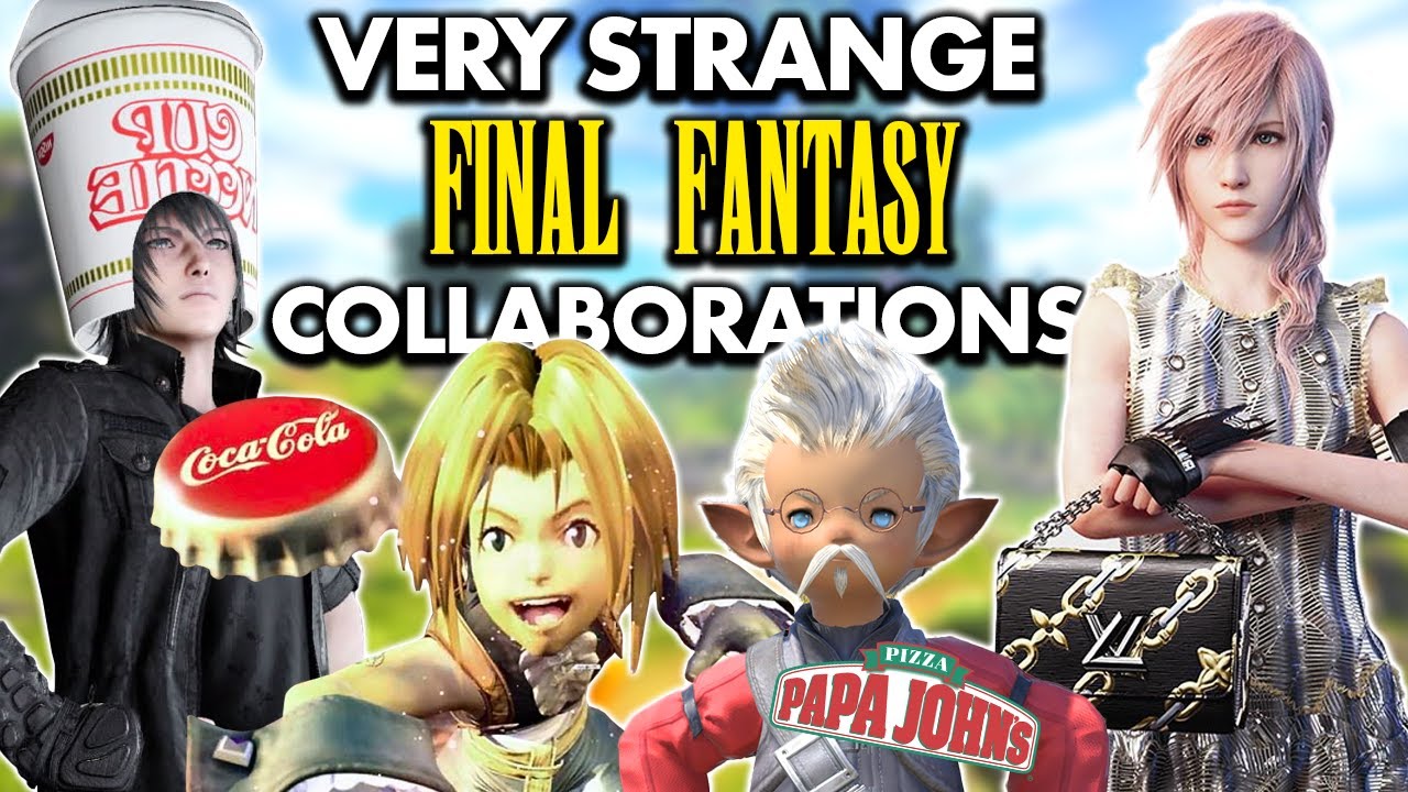 A Long History of STRANGE Final Fantasy Collaborations - YouTube