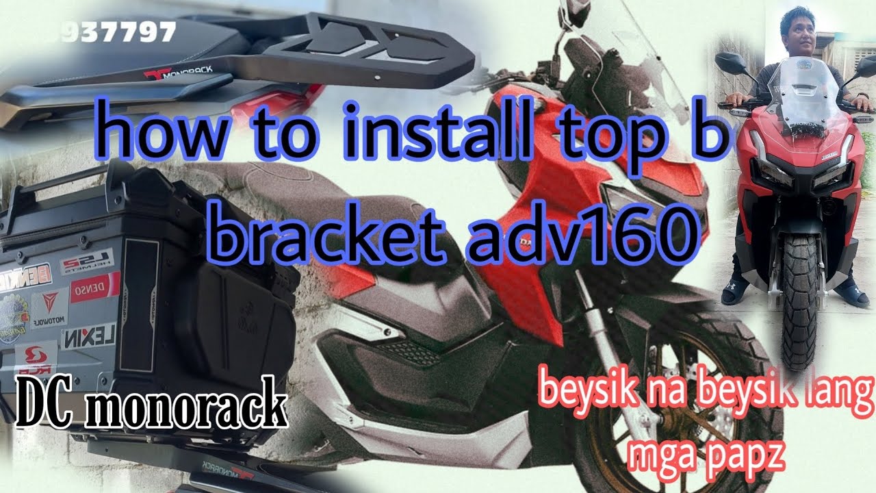 how to install top box bracket for honda adv160 #honda #adv160 #diy ...