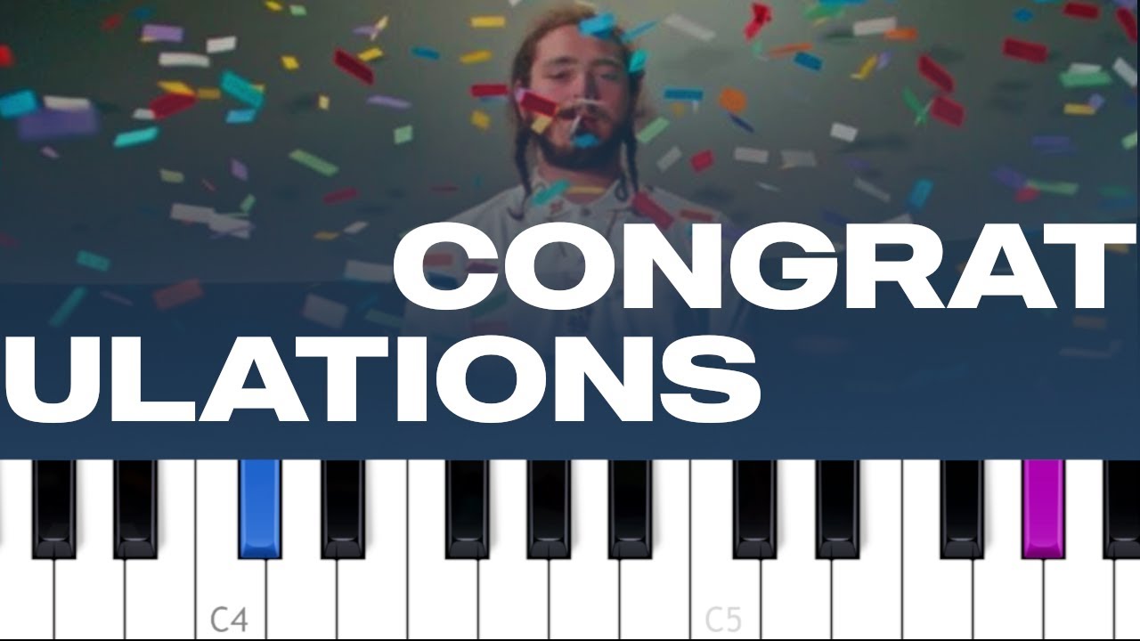 Post Malone - Congratulations ft Quavo (piano tutorial) - YouTube