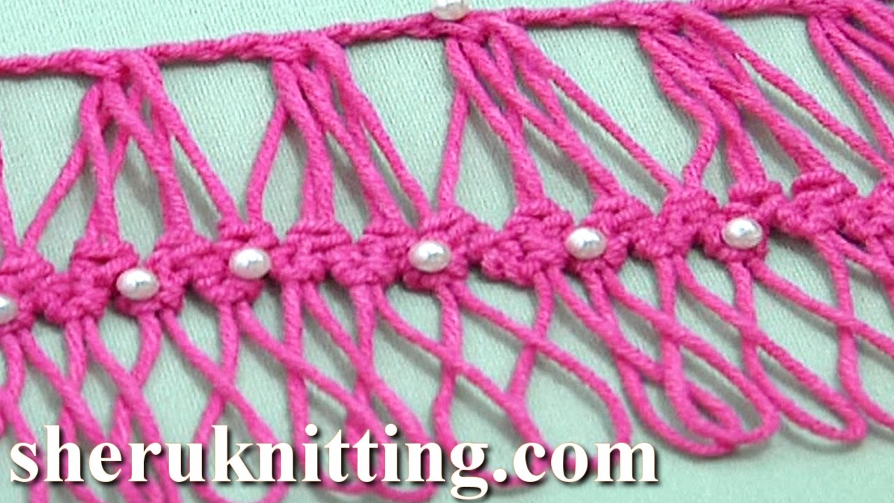 Hairpin Crochet Working Into Group of Loops Tutorial 27 Developing ...