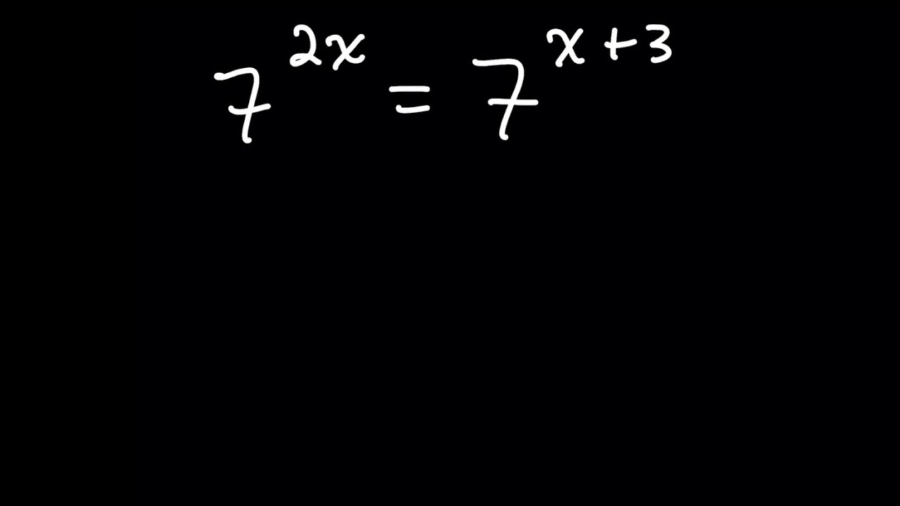 How to Solve Exponential Equations Without LOGS 🪓 - YouTube