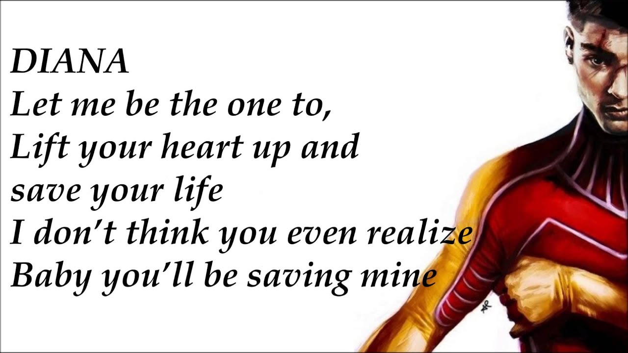 One Direction Diana (LYRICS + PICTURES) - YouTube