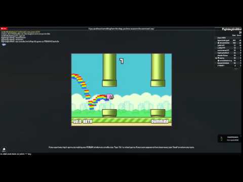Lets play flappy birds (flappy nyan cat) ON ROBLOX!!! - YouTube