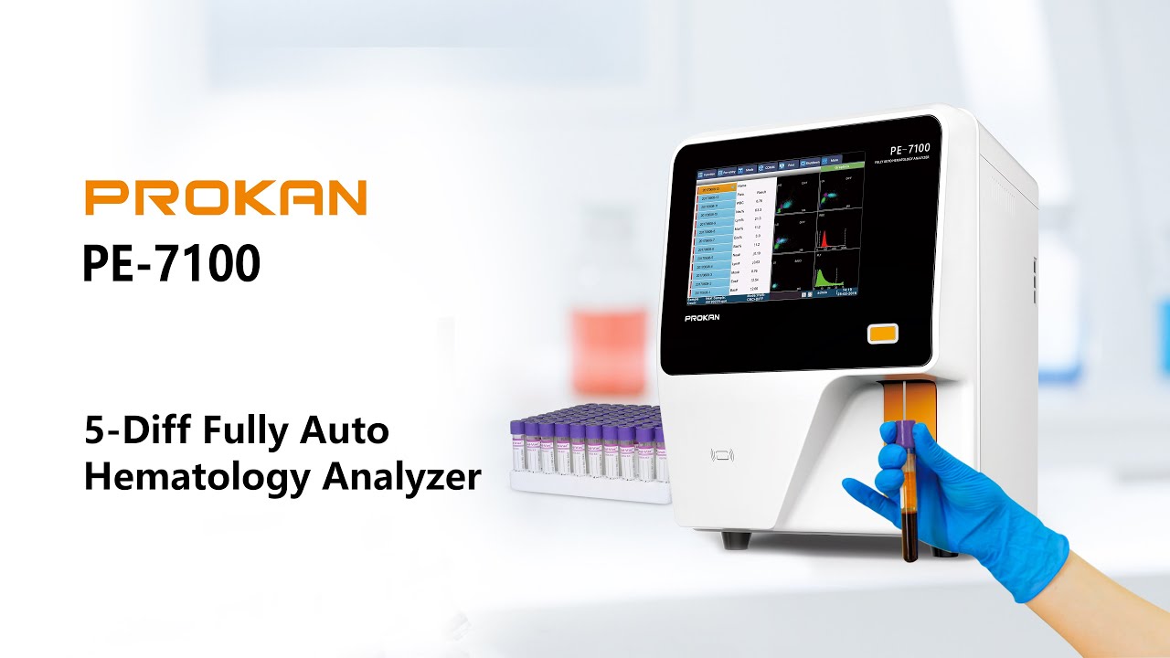 PE-7100 Operation Video-Prokan 5 Diff Fully Auto Hematology Analyzer - YouTube