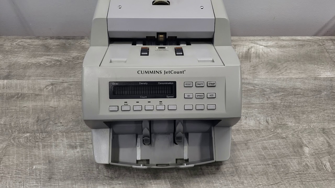 Cummins Jetcount Model 4022 Money Counter - YouTube