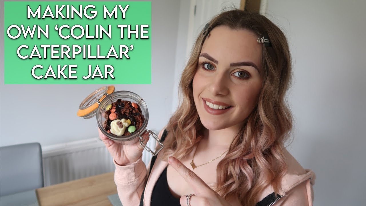 MAKING MY OWN COLIN THE CATERPILLAR CAKE JAR! - YouTube