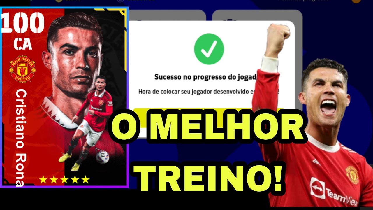 O melhor TREINO PARA O CR7 100 club pack Manchester United do efootball ...