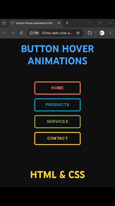 Make Stunning Button Hover Animations Nobody Expected - YouTube