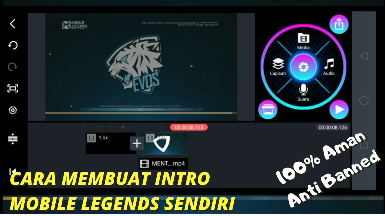 CARA MEMBUAT INTRO MOBILE LEGENDS SENDIRI DI HP - YouTube