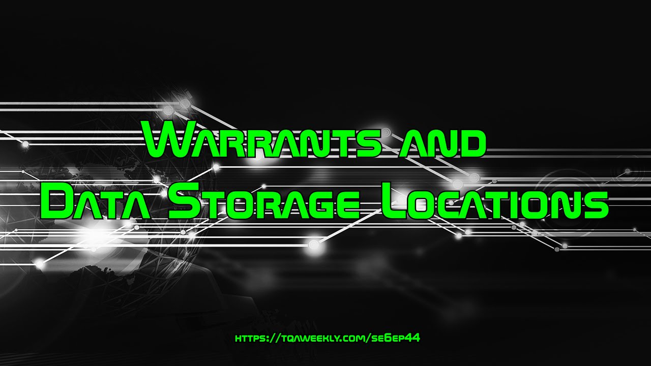 Warrants and Data Storage Locations - YouTube