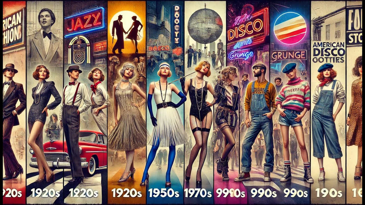 American Fashion Trends Through the Decades: A Stylish Journey - YouTube