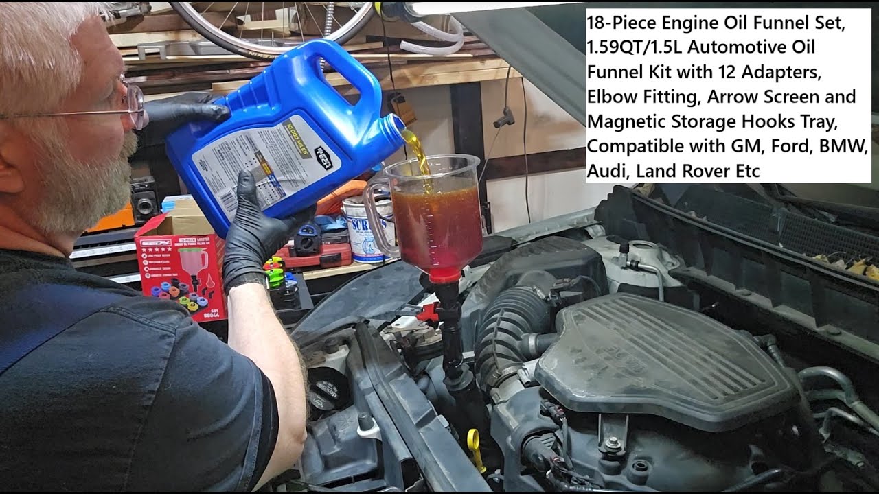 Oil Fill Funnel, Practically No Drip, Clean & Easy - YouTube