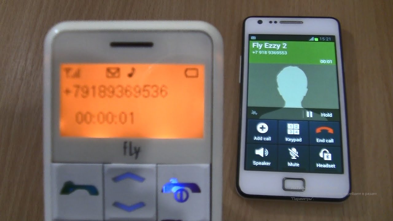 Incoming call & Outgoing call at the Same Time Samsung Galaxy S2 White+FLY Ezzy 2 - YouTube