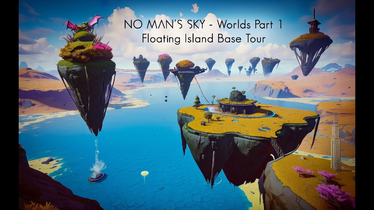 Sky Base on floating islands - No Man's Sky - Worlds Part 1 - YouTube