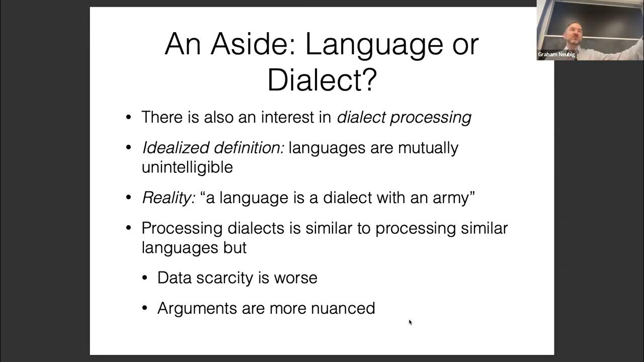 CMU Advanced NLP Fall 2024 (20): Multilingual NLP - YouTube