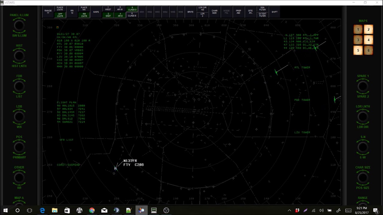 Atlanta TRACON (A80) During Philly FNO - YouTube