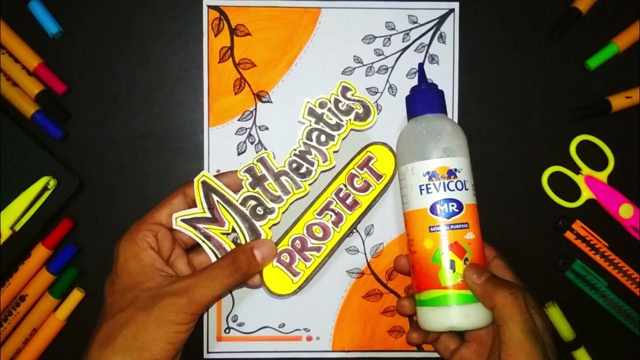 Mathematics Project File Front Page Design | Maths Project Cover Page ...