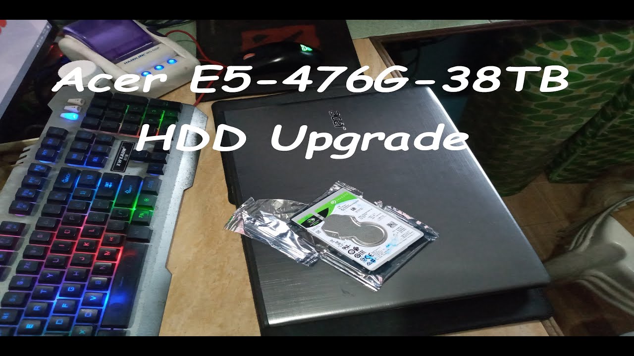 Acer Aspire E5 476G HDD Upgrade - YouTube