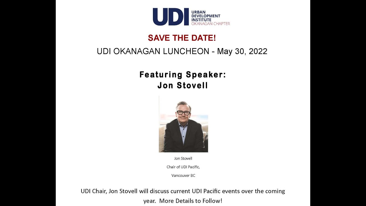 A Conversation with Jon Stovell, Chair, UDI Pacific - YouTube