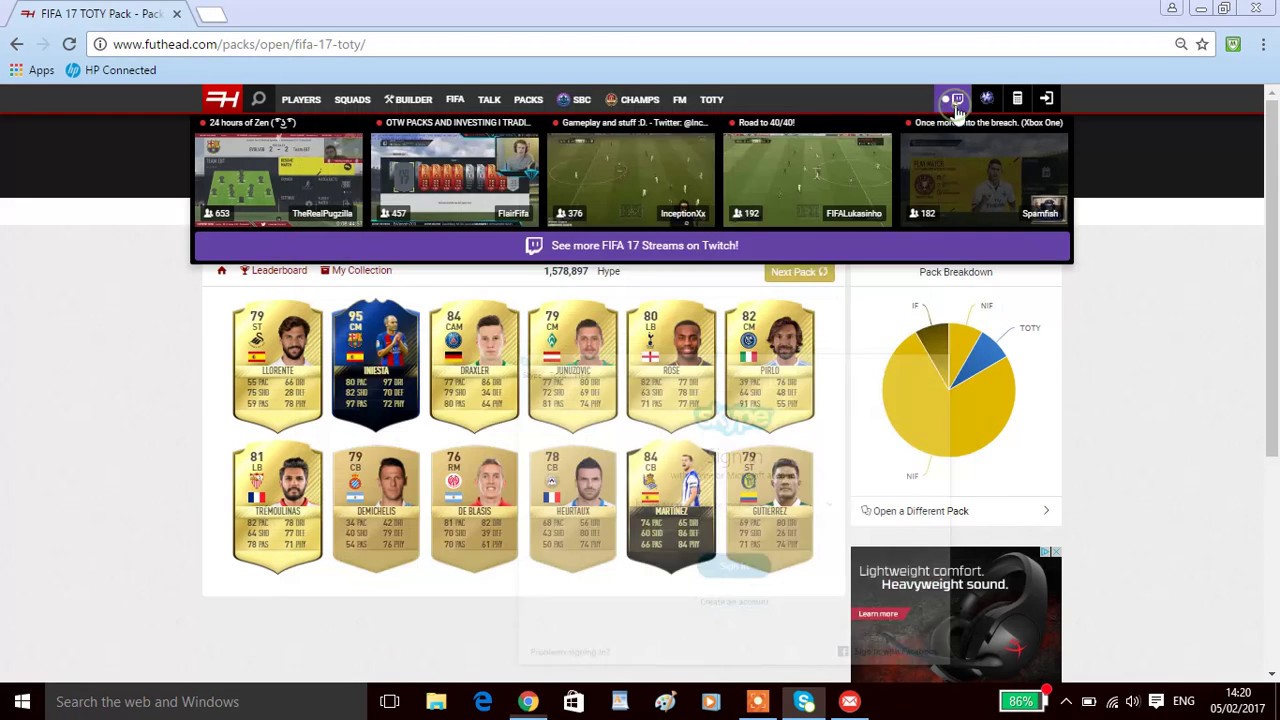95 INIESTA AND MODRIC IN ONE PACK!!!!!! FutHead pack opening #2 - YouTube
