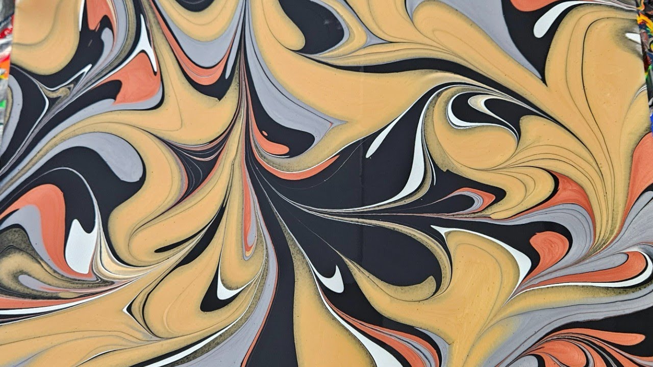 METALLIC MARBLE POUR! STUNNING! -- ACRYLIC POURING - YouTube