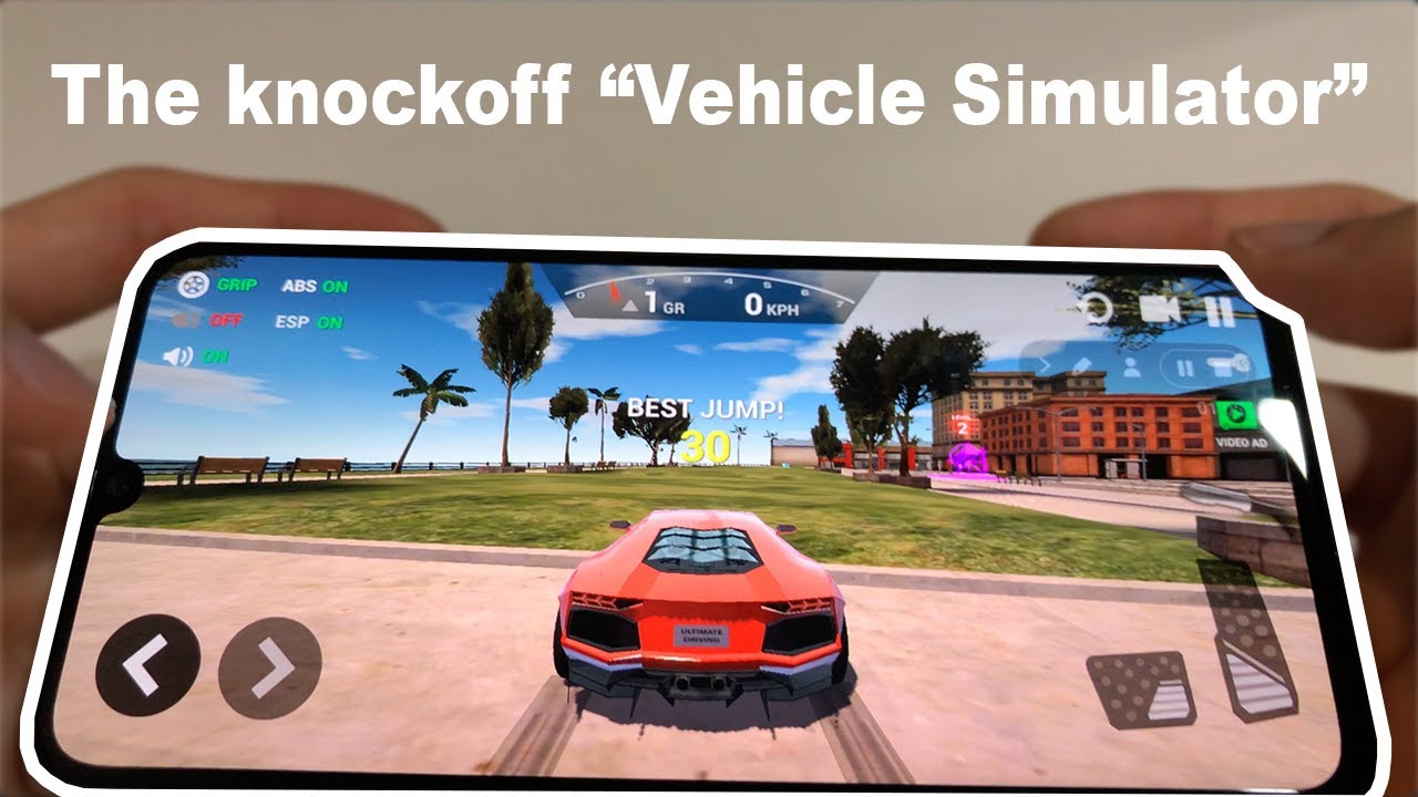 The fake "Vehicle Simulator" on mobile - YouTube