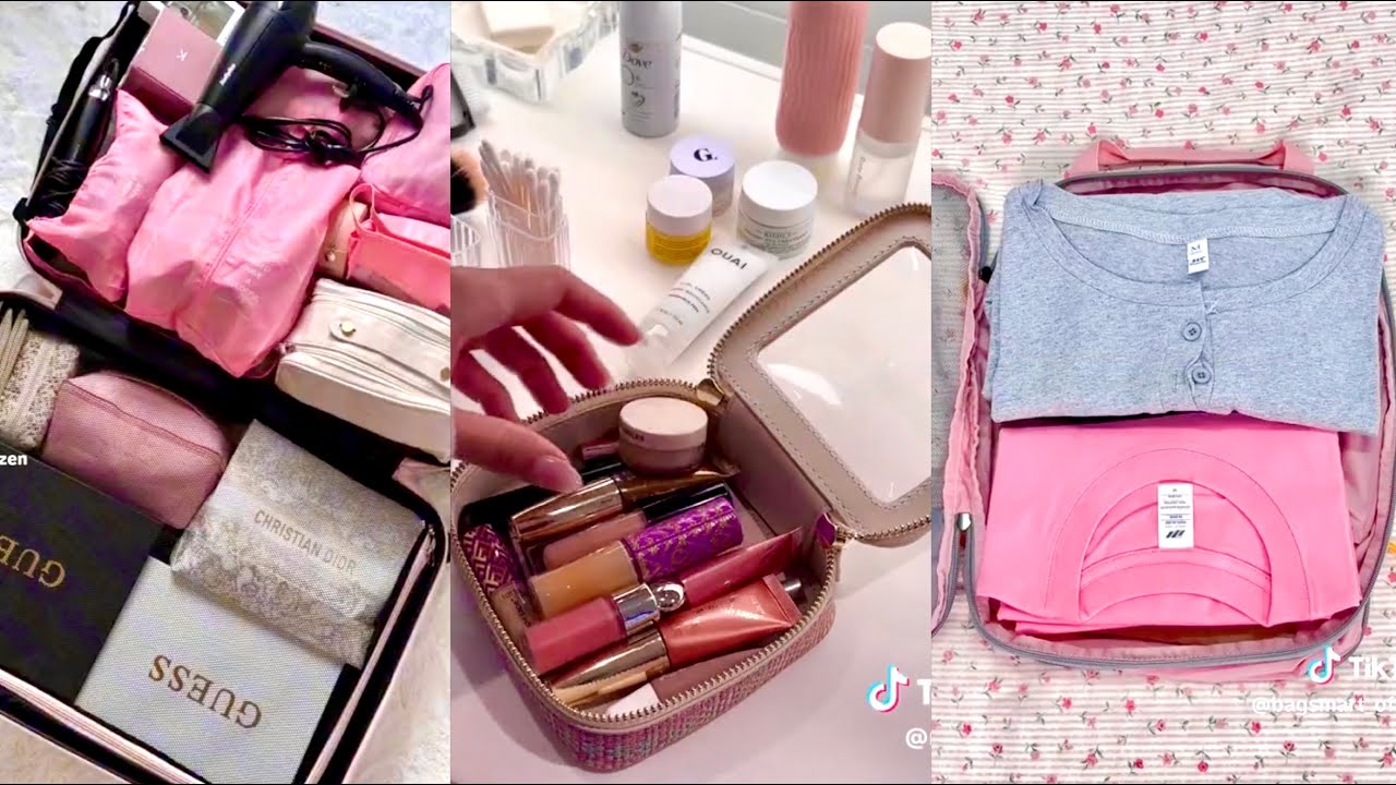 Travel Bag Packing Organizing TikTok Compilation - YouTube