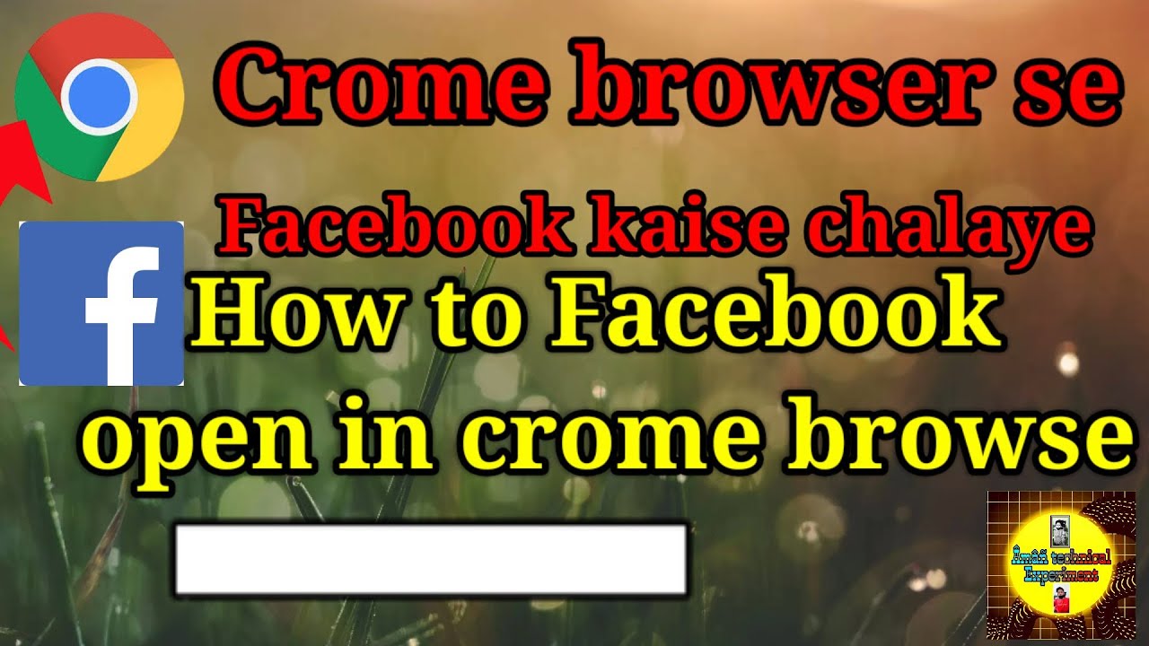 How to Facebook open in crome browser without any app. - YouTube