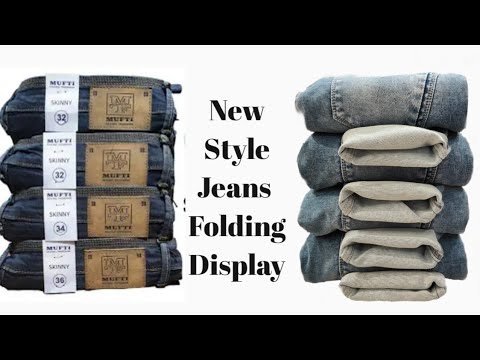 How to fold jeans and t shirt | jeans folding tricks | how to fold ...