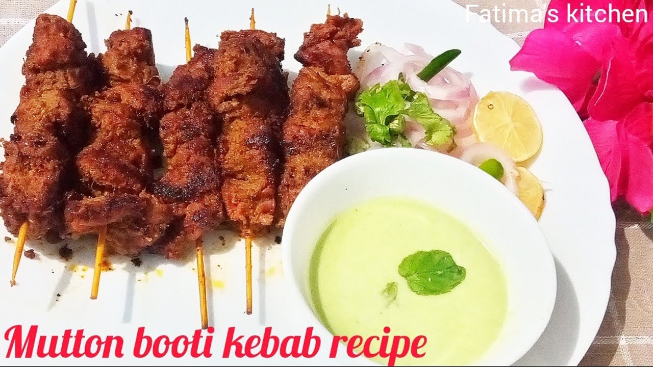 Easy Mutton booti kebab recipe😋 by fatima's kitchen - YouTube
