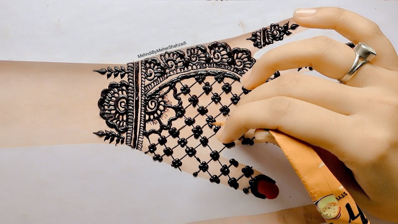 New Unique Design || Floral Work || Heena Design 2025 || Simple Mehndi ...