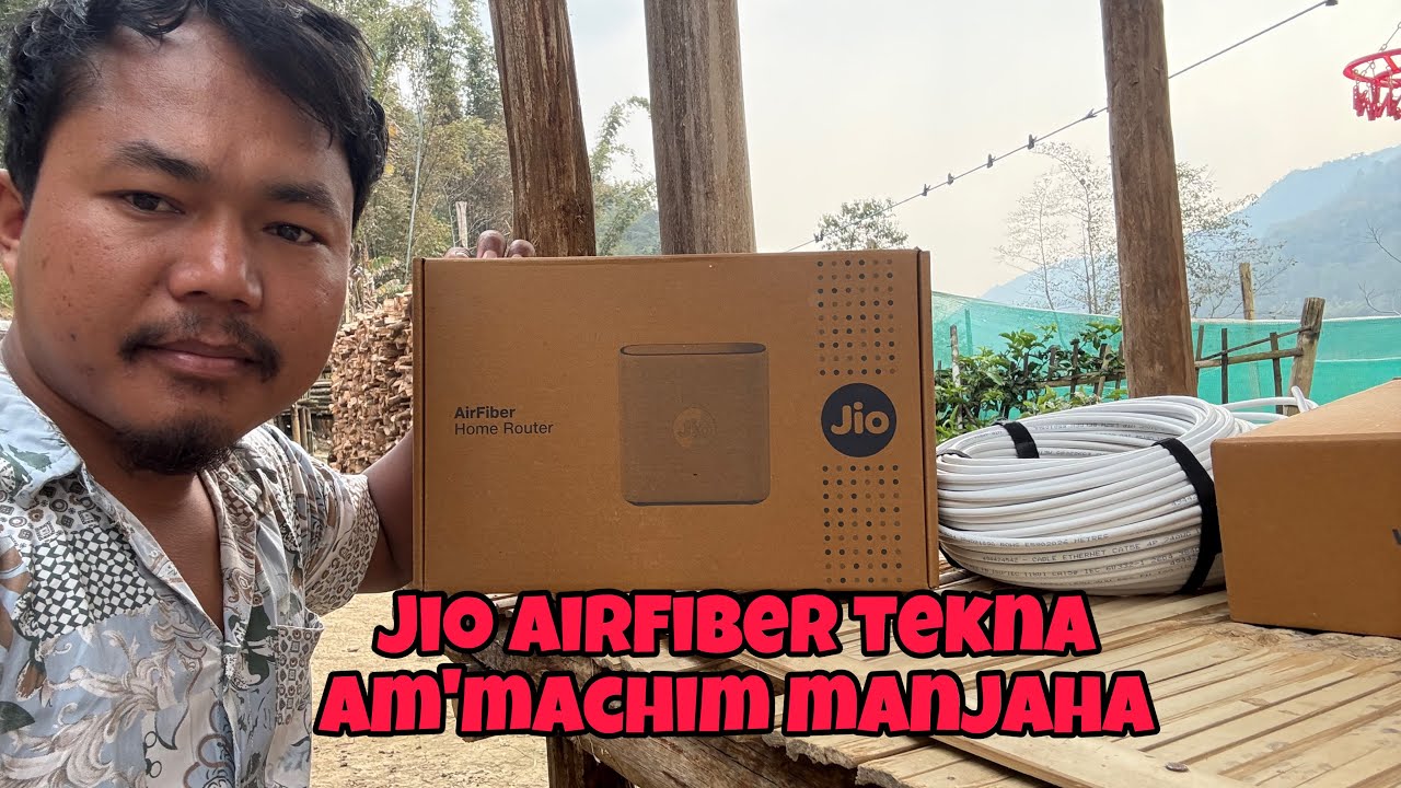Jio AirFiber Tekna Am'machim Manjaha || Garo Vlog - YouTube