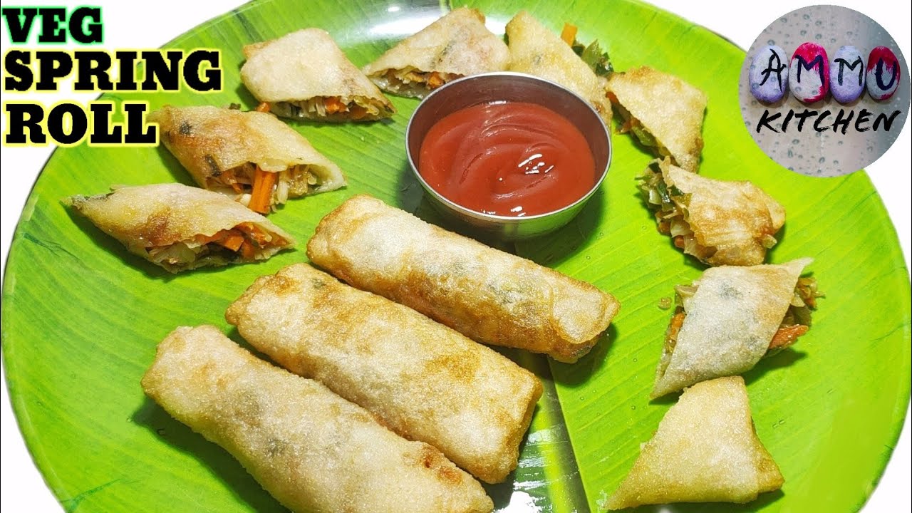 VEG SPRING ROLL RECIPE😋 - Simple & DELICIOUS Spring Roll | BEST EVENING ...