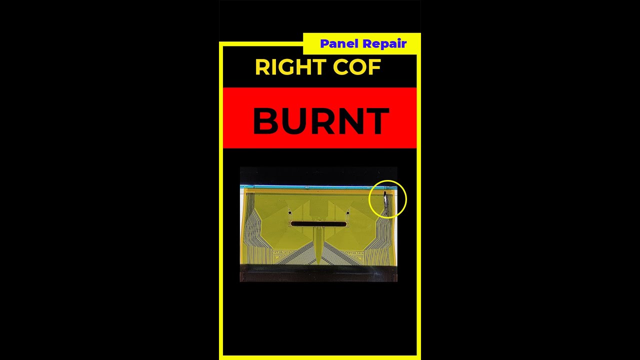 LCD SCREEN REPAIR BURNT ITO #shorts - YouTube