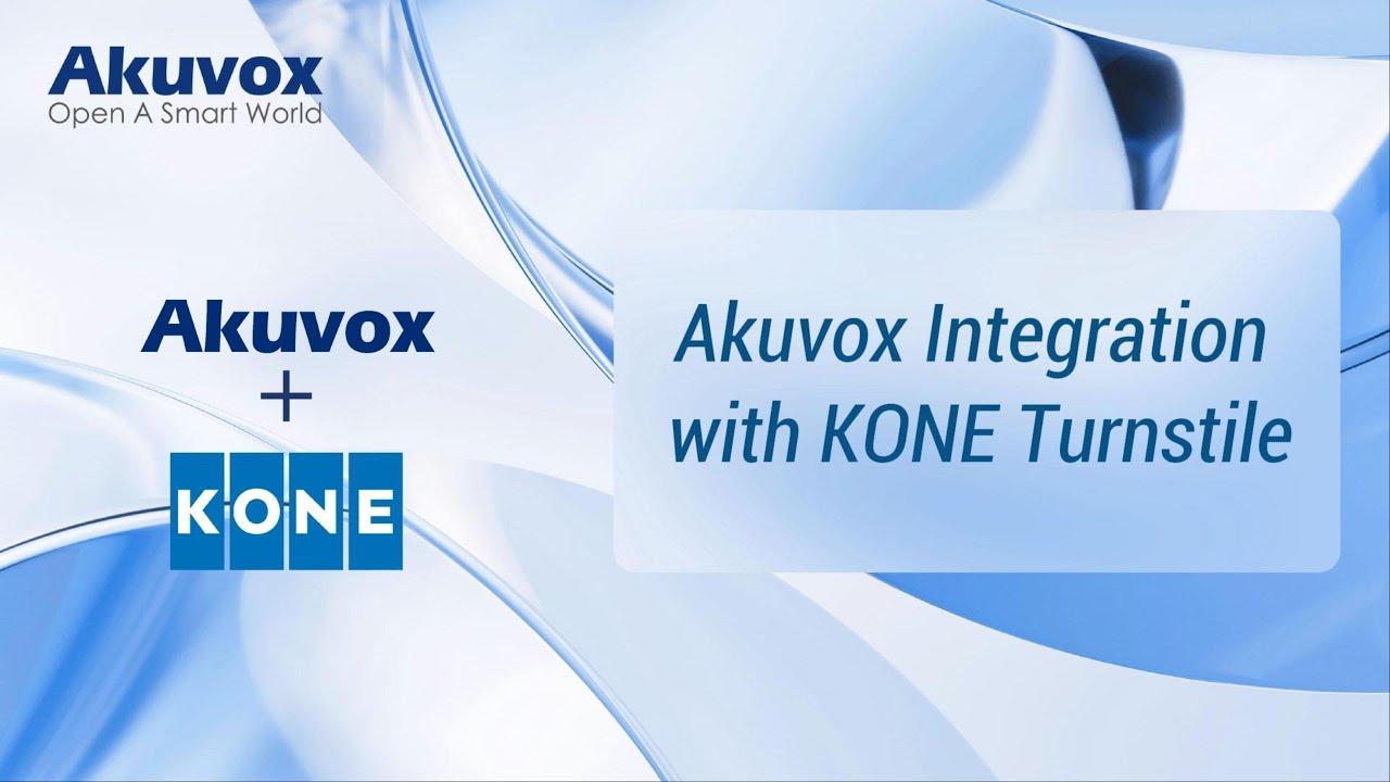 [Integration]Integration with KONE Turnstile - YouTube