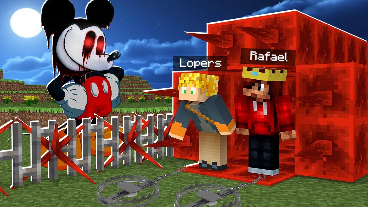 BASE DE REDSTONE 100% SEGURA CONTRA MICKEY.EXE NO MINECRAFT - YouTube
