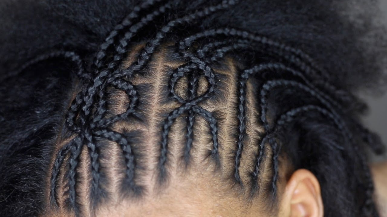 How To Criss Cross Cornrow Advanced #shorts - YouTube